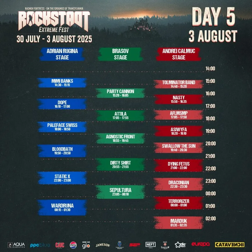 Programul complet Rockstadt Extreme Fest 2025, pe zile si scene | Let's Rock.ro